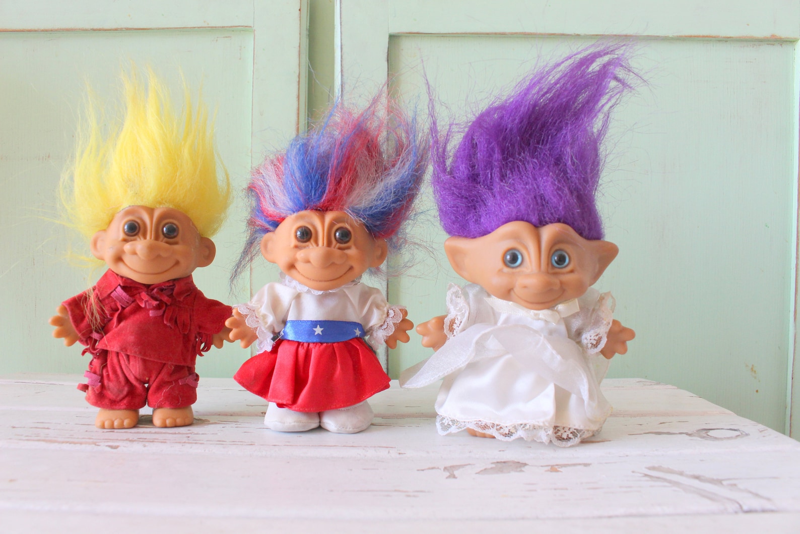 Vintage TROLLS Doll Set...doll. Collectible. Troll. 1980s. - Etsy