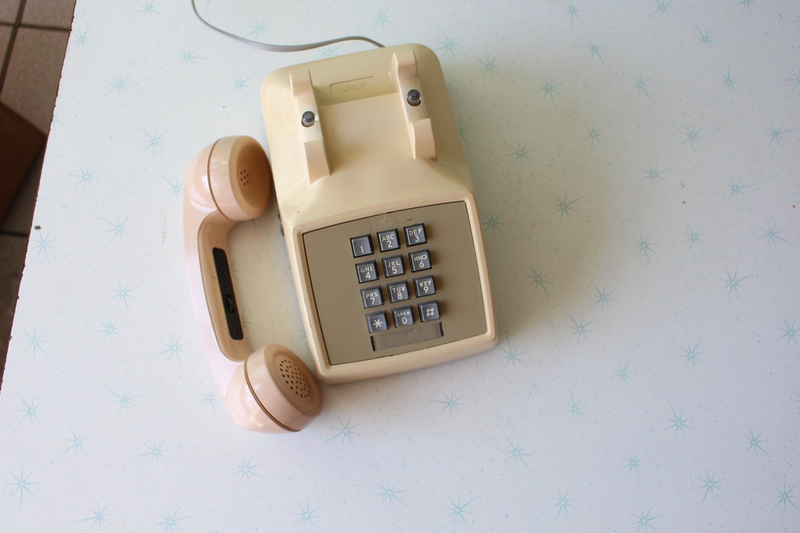 1960s 1970s Beige Cream Rotary Telephone....retro. Diner. Rad. - Etsy