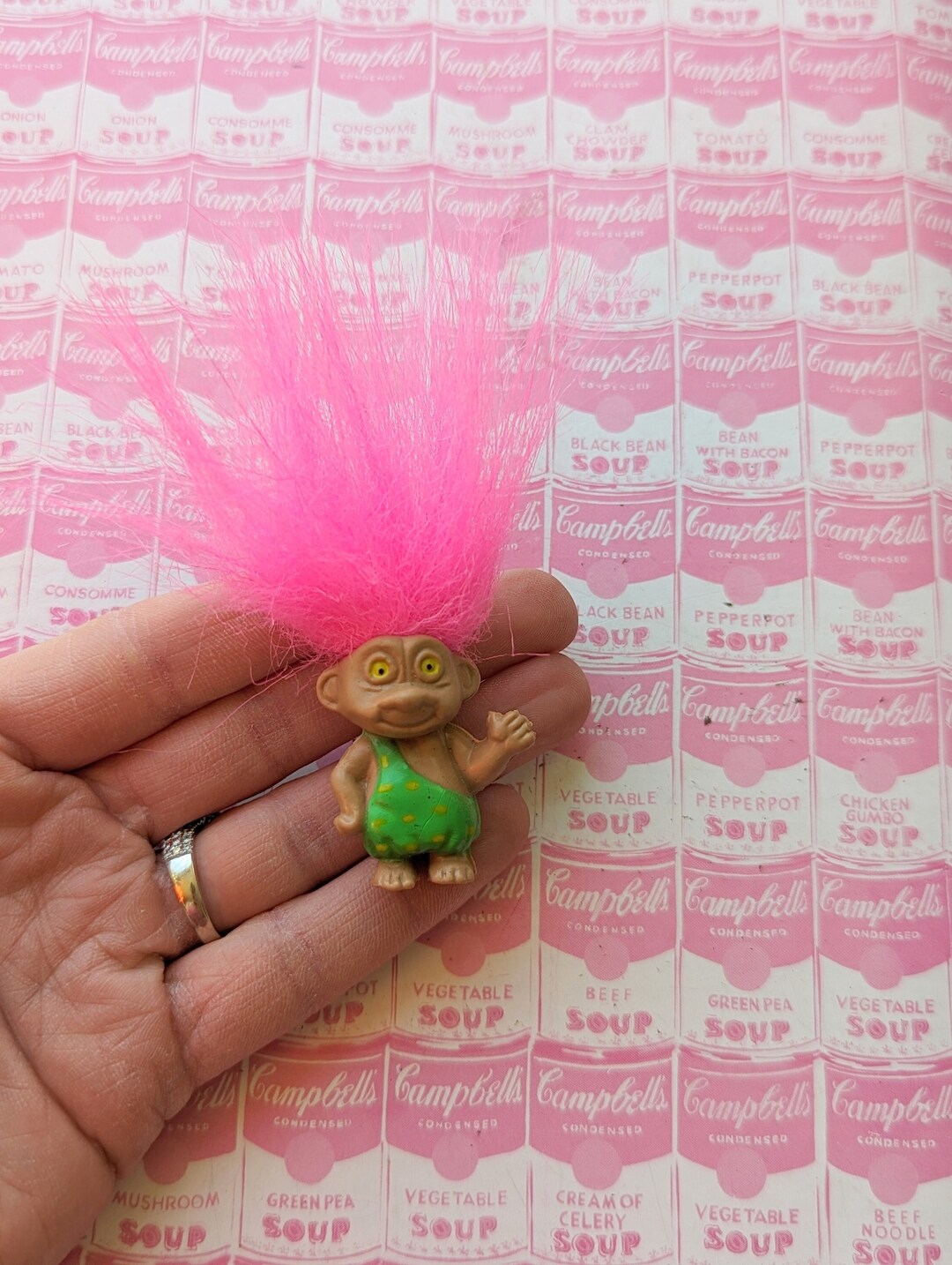 Vintage TROLL Doll Magnet.....collectible. 80s. 1990s. Kitsch. Retro ...