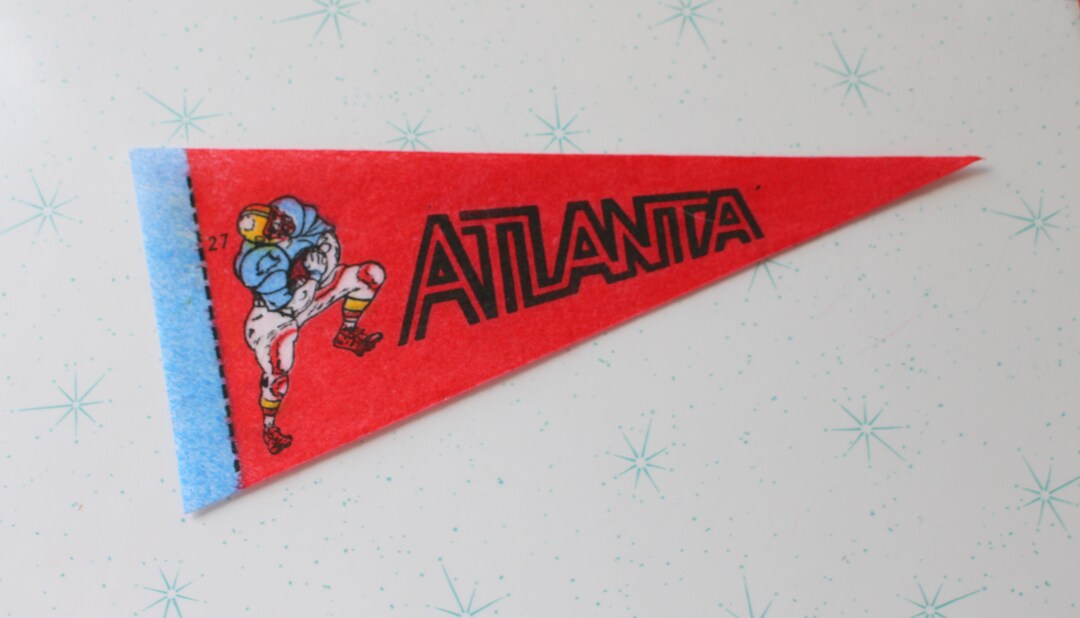 NOS 1960s Vintage ATLANTA Pennant Flag.....university. College. Retro ...