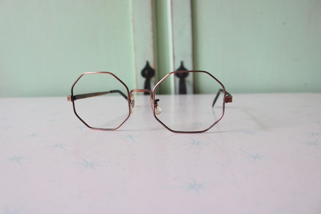 Vintage Deadstock Hexagon Eyeglasses: 1980s Bronze Frames - Etsy