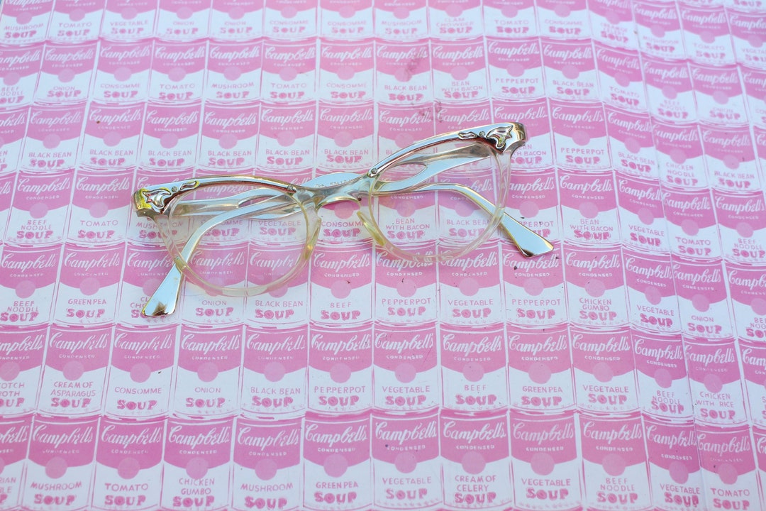 1950s Winged Cat Eye Glasses: Vintage Fylite Eyewear - Etsy