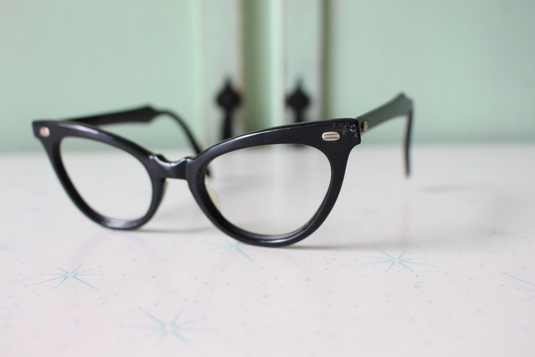 Vintage Cateye Glasses: 1950s-60s Winged Eyewear - Etsy