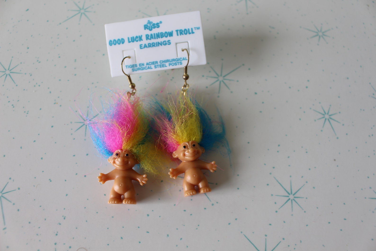 NOS Vintage TROLLS Doll Earrings...collectible. Troll. 1980s. - Etsy
