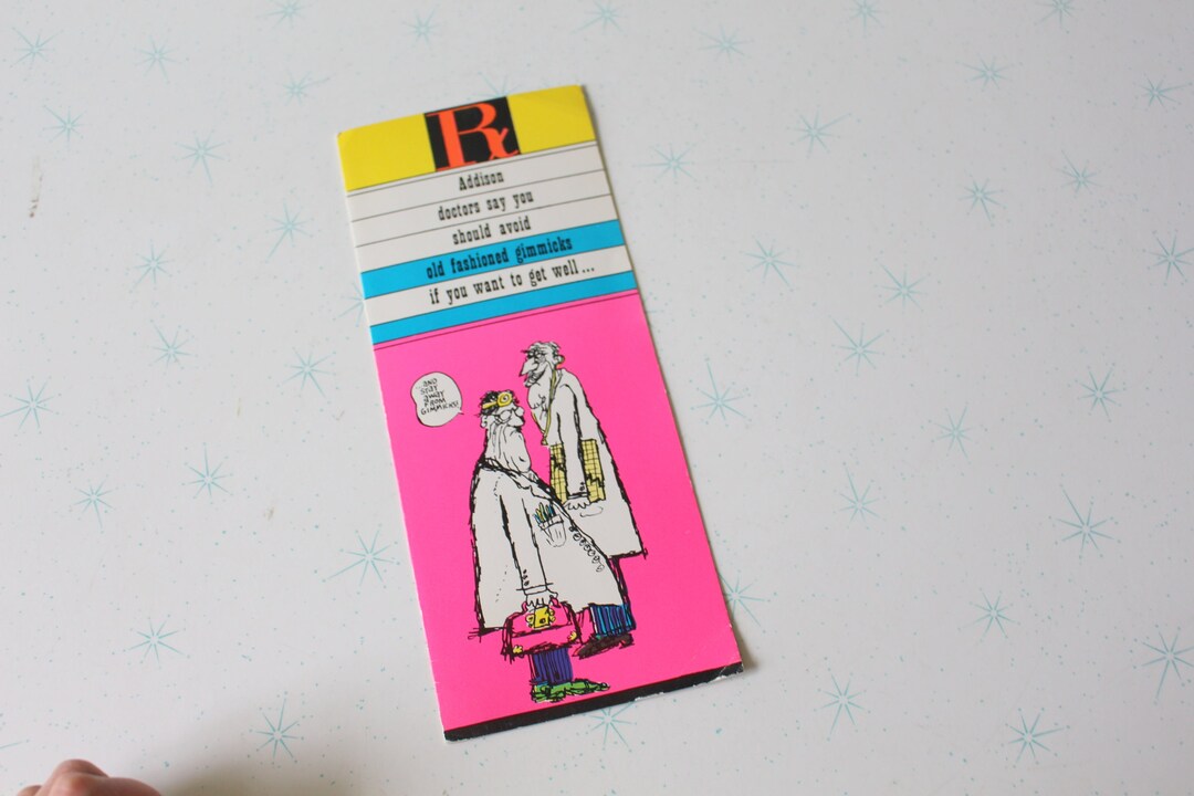 1960s 1970s Vintage Retro Get Well Soon Greeting Card....doctor. Funny ...