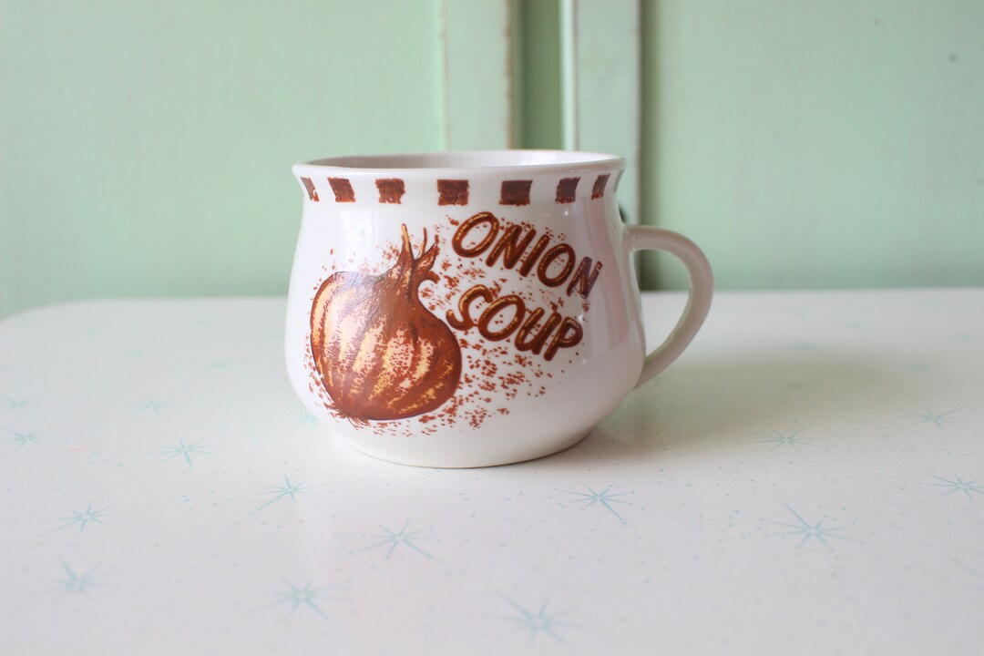 Vintage Onion Soup Mug: Retro Kitchen Bowl, 1960s-70s - Etsy UK