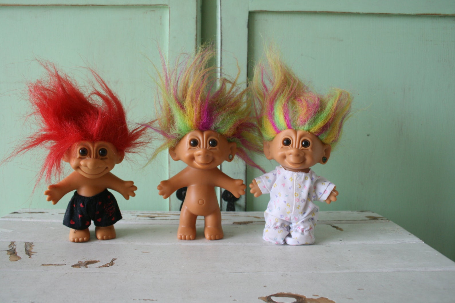 Vintage TROLLS Doll Set...doll. Collectible. Troll. 1980s. | Etsy