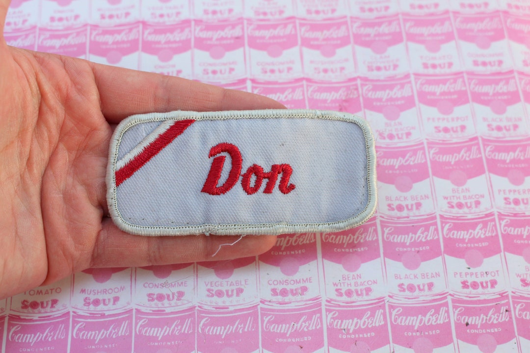 Vintage 1970s 80s DON Name Patch...costume. 70s 80s Accessories ...