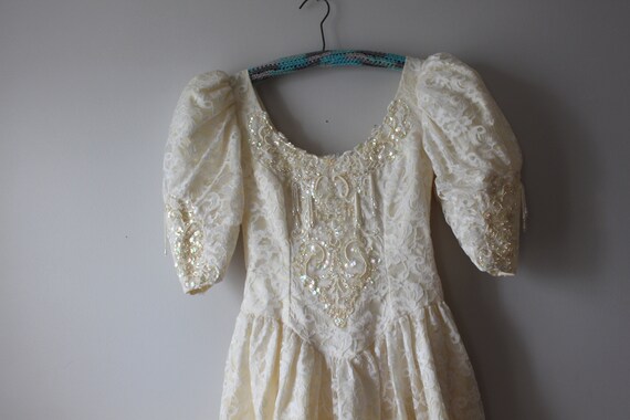 Vintage Lace Wedding Ruffled Victorian Dream Dress..s… - Gem