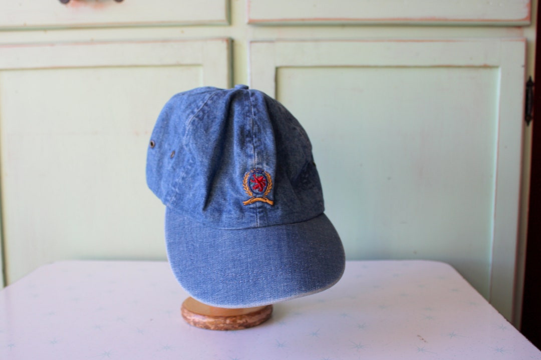 Vintage Denim Jean 1980s 90s Designer Cap Hat...vintage Tommy. Chic ...