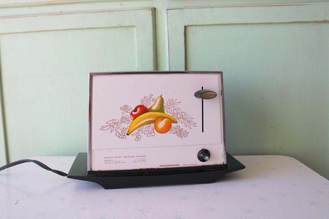 1970s Vintage RETRO Fruit Print Toaster.....mod. Groovy. 60s 70s ...