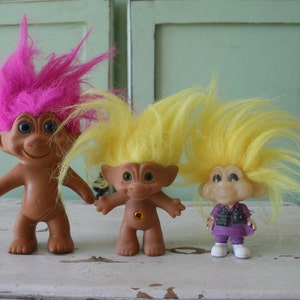 Vintage TROLLS Doll Set...doll. Collectible. Troll. 1980s. 1990s ...