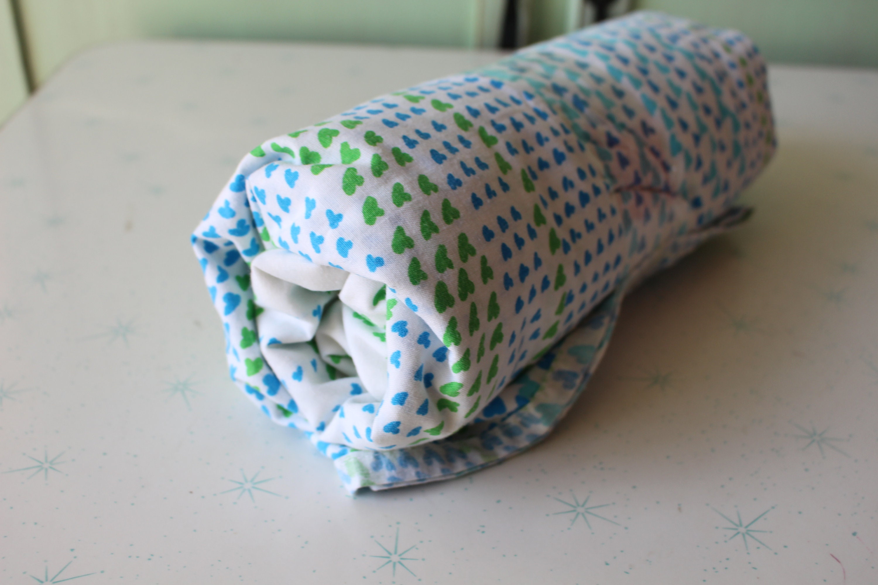 1980s Vintage Retro Abstract Blue Green Fitted Sheet....1970s. - Etsy