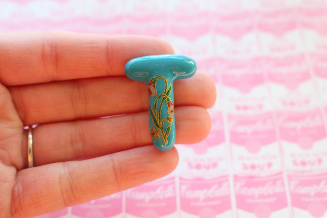 Vintage 80s NOS Neon Letter T Brooch..retro. 70s. 1980s. Classic ...