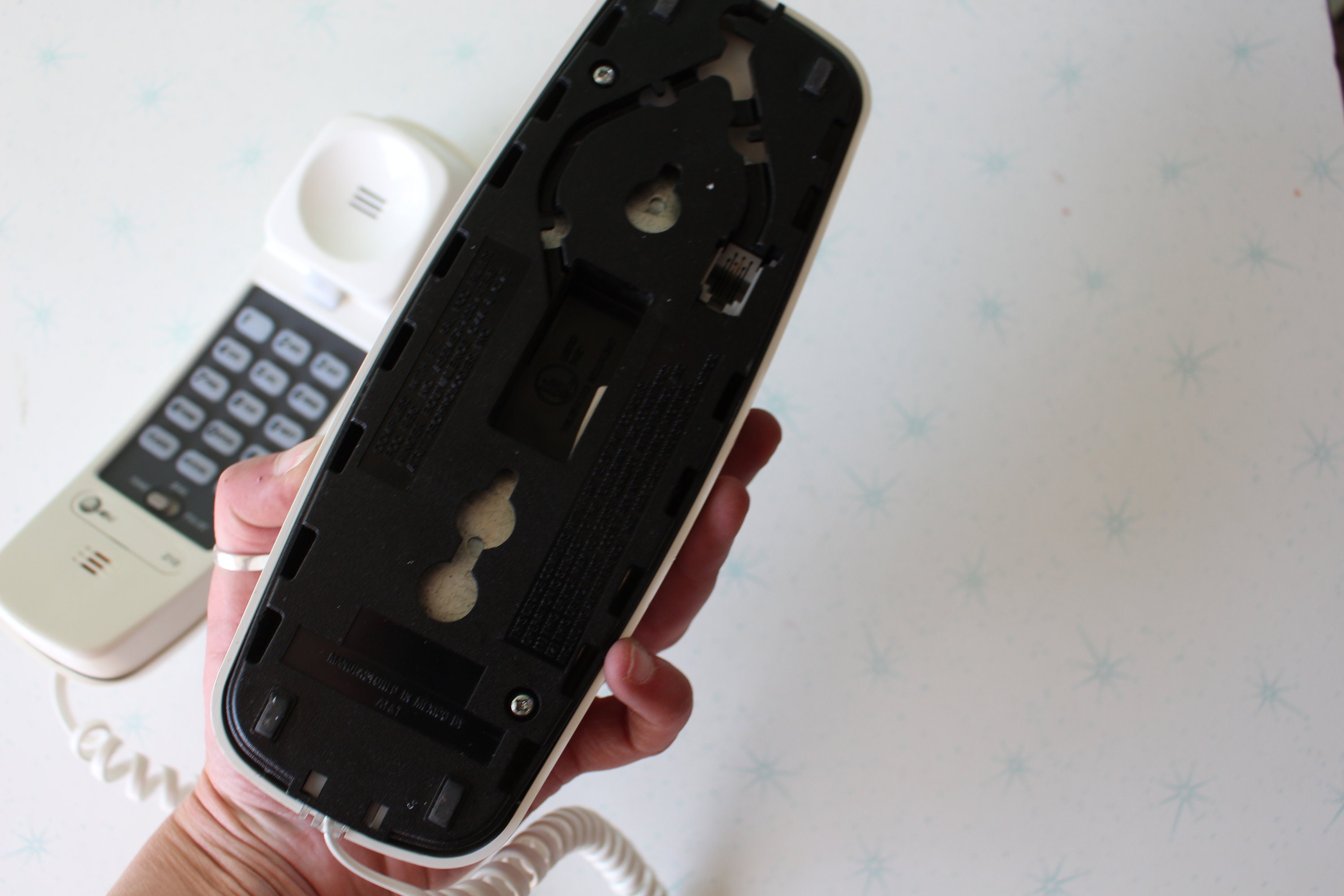 1970s 1980s White Rotary Telephone....retro. Diner. Rad. 1980s - Etsy