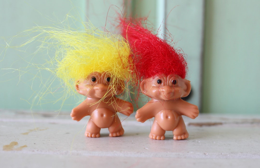 Vintage TROLLS Doll Set...doll. Collectible. Troll. 1980s. 1990s ...