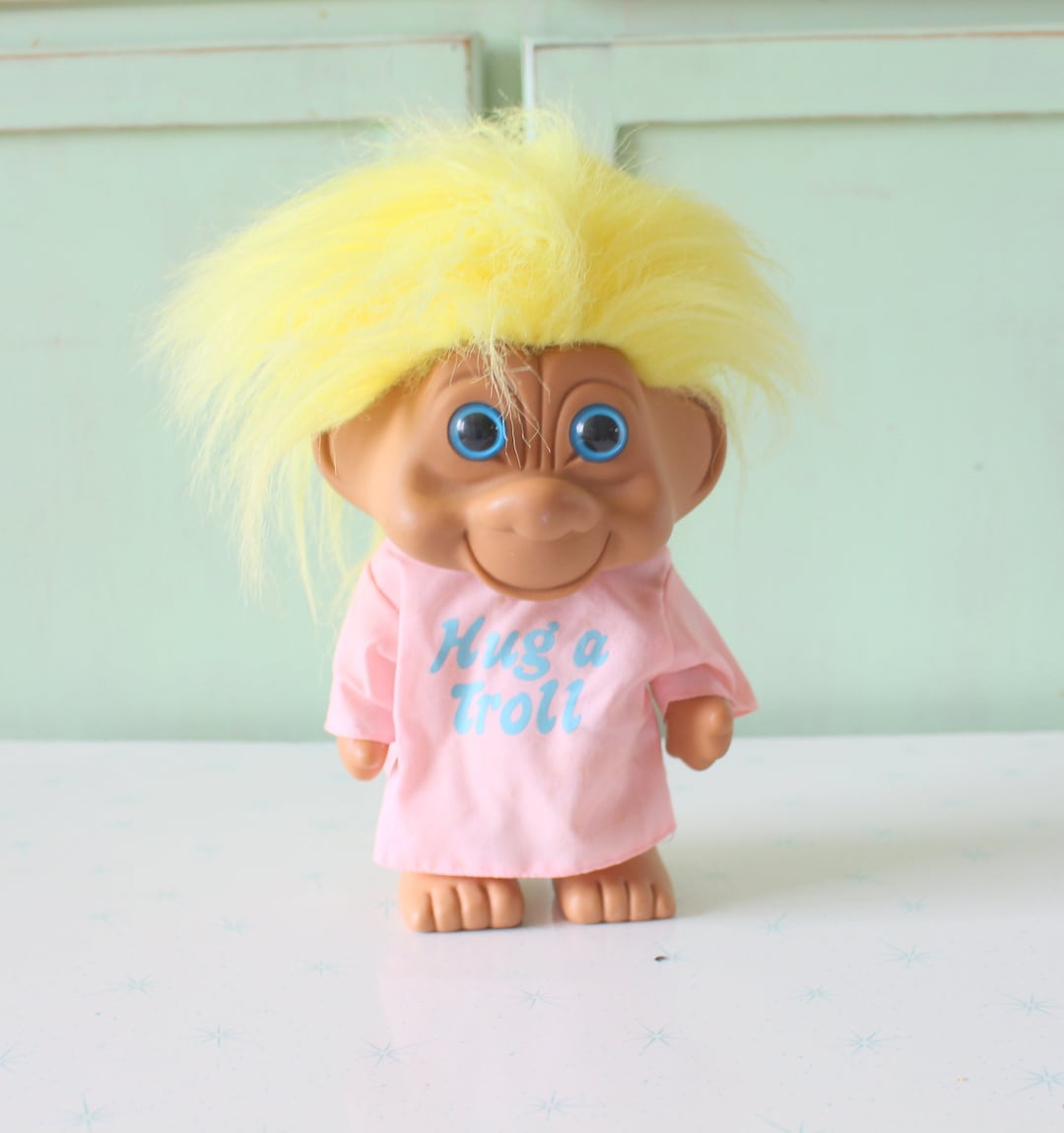 BIG 1980s Vintage TROLL Doll...collectible. Troll. 1980s. 1990s. Kitsch ...