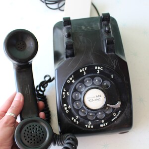 1960s 1970s BLACK Telephone.....retro. Diner. Rad. 1960s Phone ...
