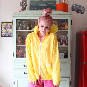 1980s RAD Hipster Yellow Jacket....size Small Medium....unisex ...