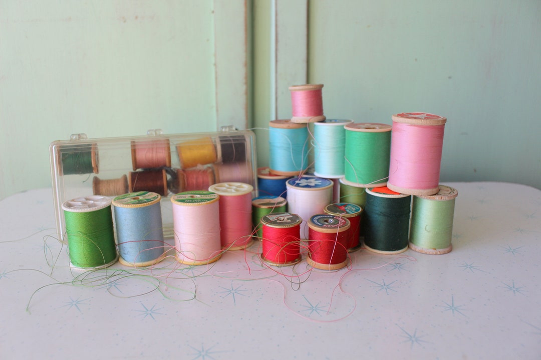 1970s Vintage Sewing Threads: Retro Craft Spools - Etsy