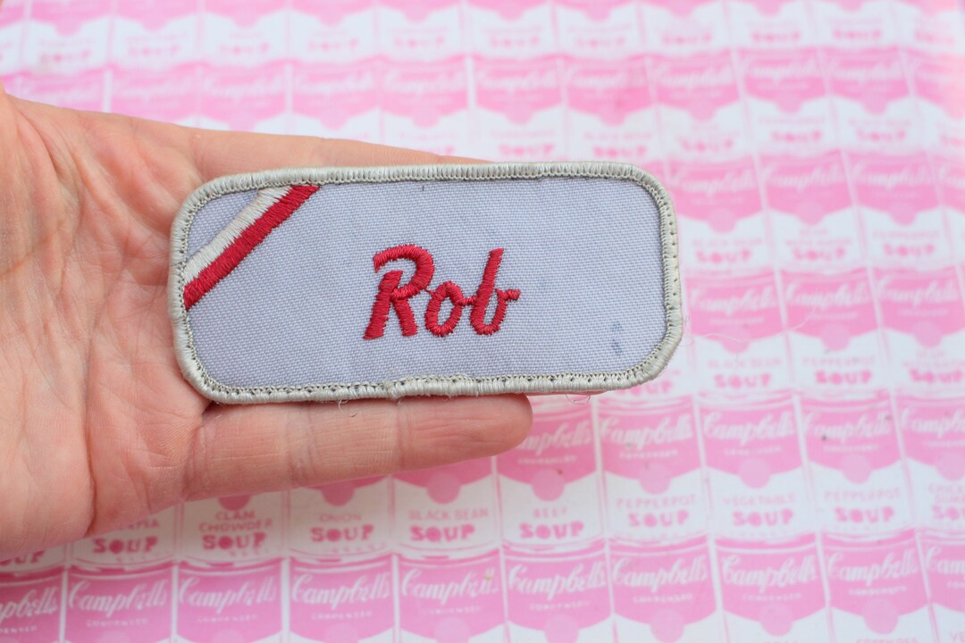 Vintage 1970s 80s ROB Name Patch...gift. Costume. 70s 80s Accessories ...