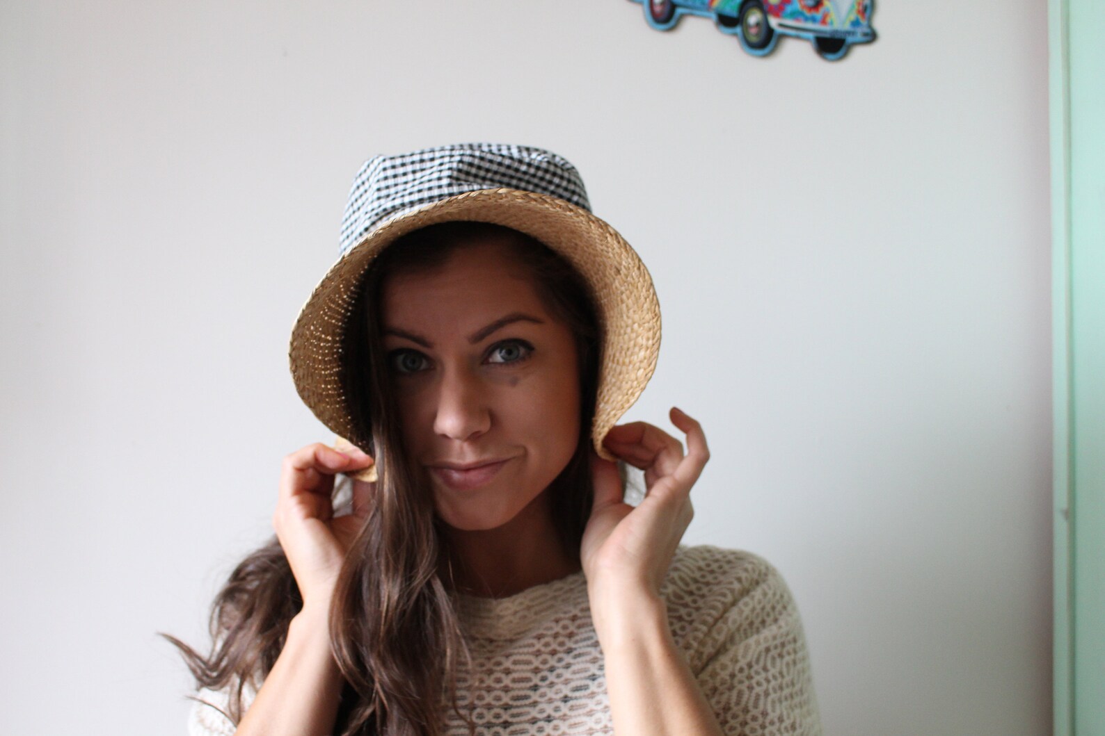 Vintage 80s 90s Floppy Hat....straw Hat. Church. Black. - Etsy