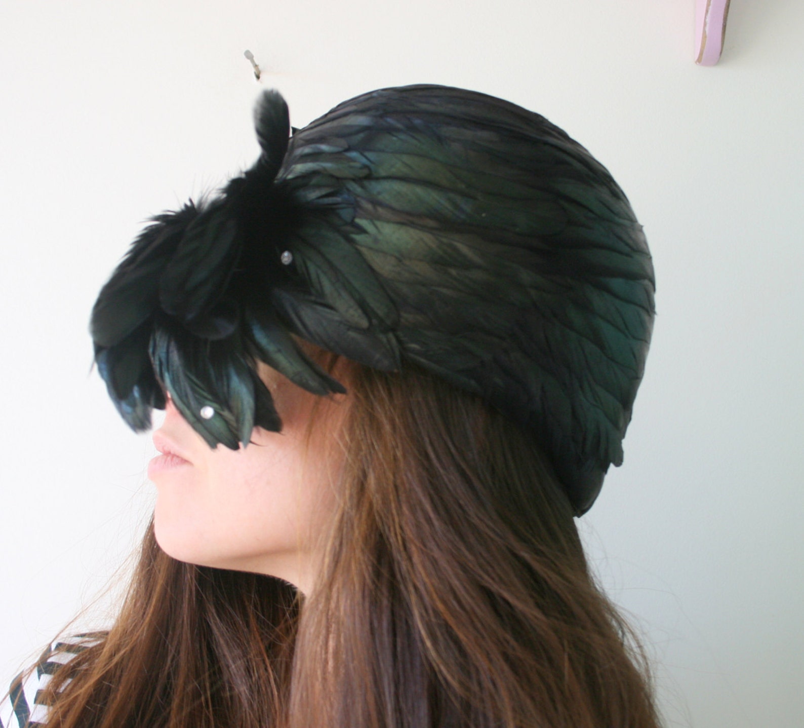 Vintage Mid Century Hat...feathered Hat. Church. Wedding. - Etsy