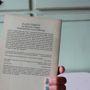 Vintage BEVERLY CLEARY Book.....ellen Tebbits. 70s 80s Books. Kids ...