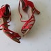 Vintage RED FANCY Peep Toe Heels..size 8 8.5 Womens...wedges. Pumps ...