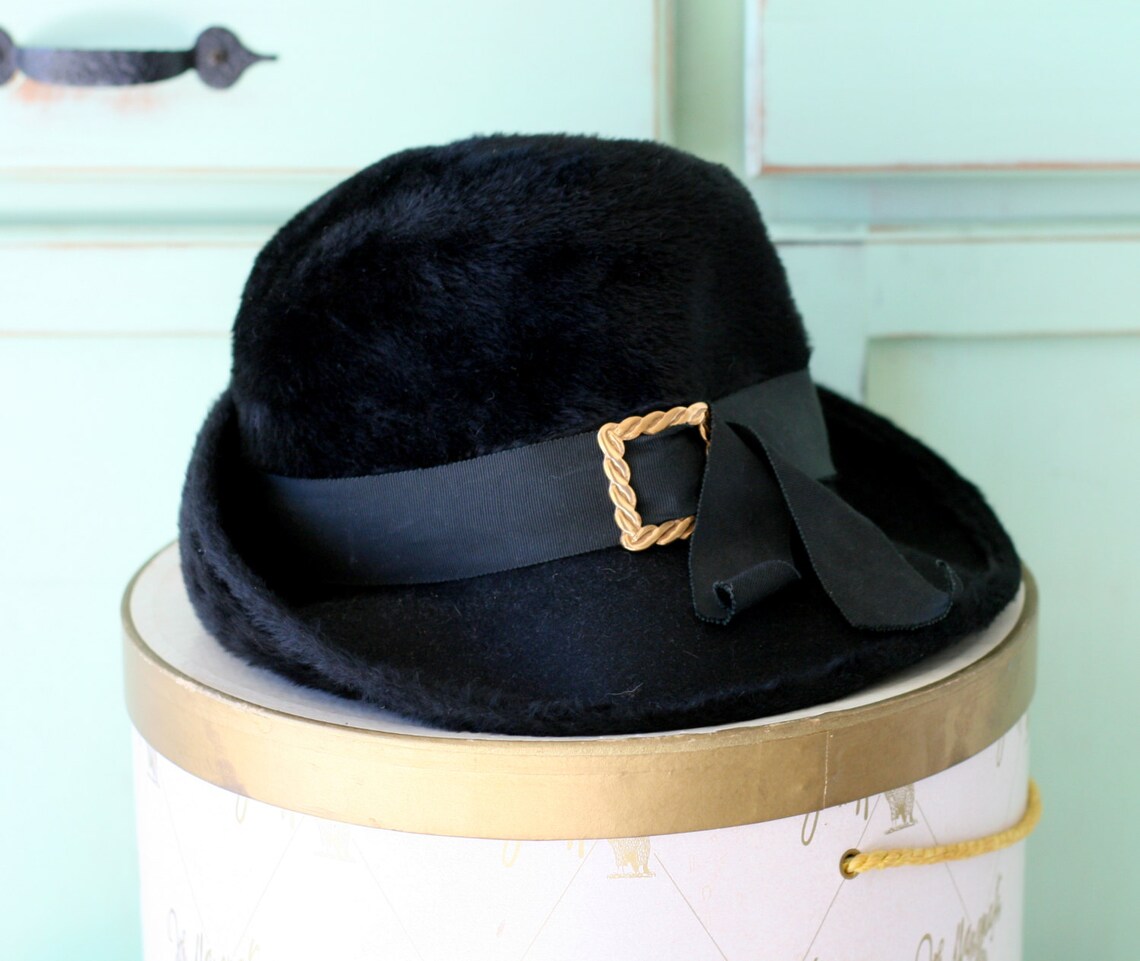 Vintage Mid Century Hat.vintage Hat. Church. Granny. Winter - Etsy