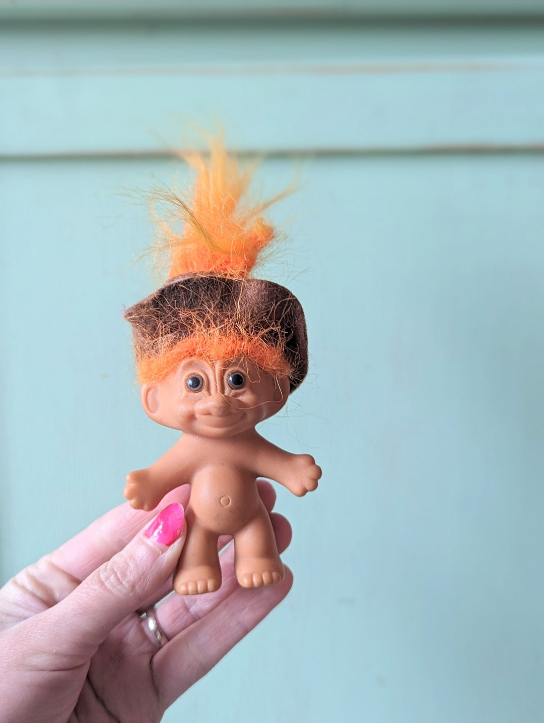 Vintage Orange Thanksgiving TROLL Doll...gem. Collectible. 80s. 1990s ...