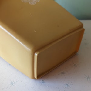 1970s RETRO Mustard Yellow Trash Can....bathroom. Pantry. Bins. Can ...