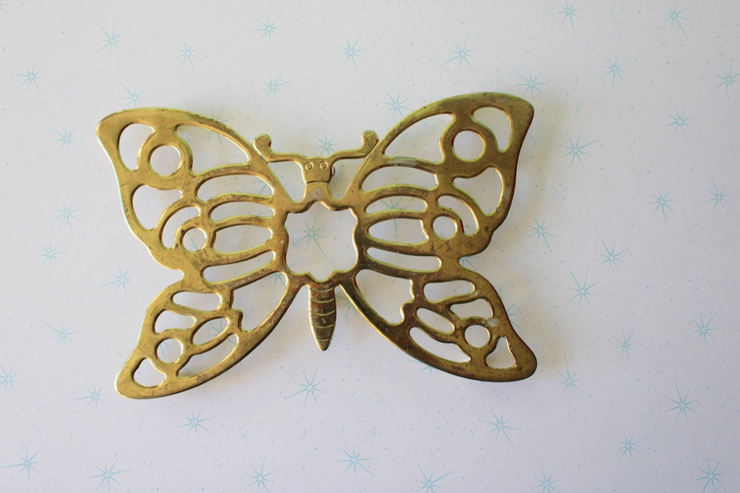 1970s Vintage BUTTERFLY Kitchen Atomic Groovy Cook Retro Trivet ...