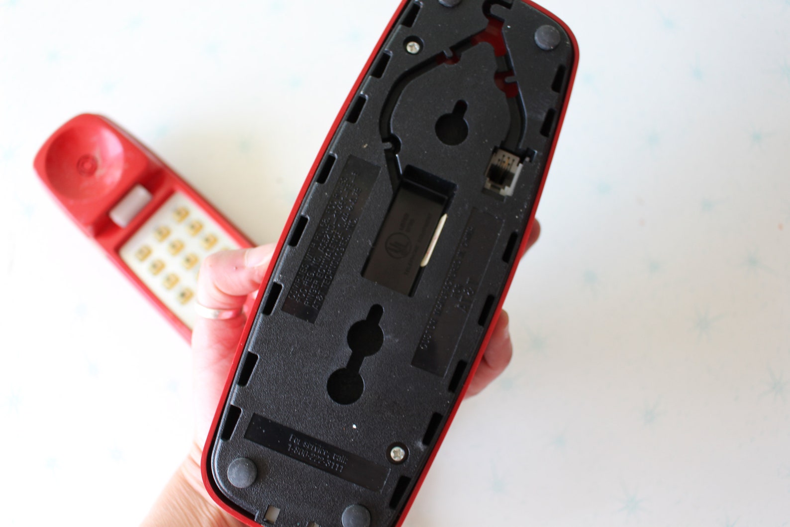 1970s 1980s RETRO RED TELEPHONE...atomic. rad. 70s 80s phone. | Etsy