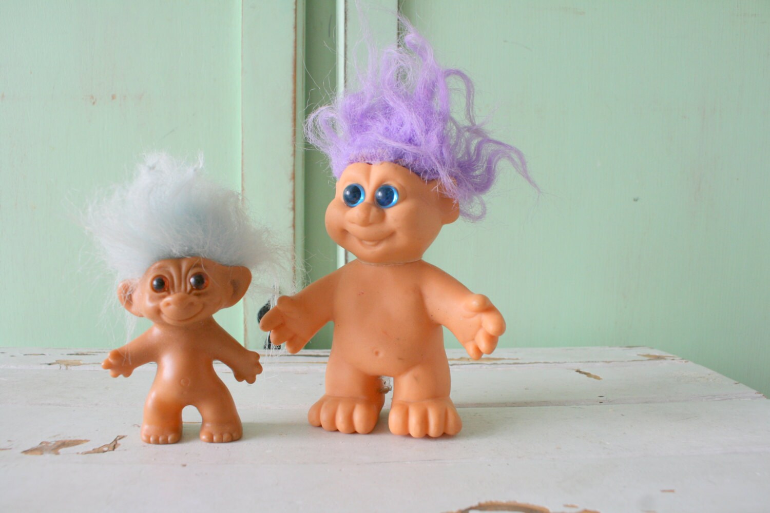 Vintage TROLLS Doll Set...doll. collectible. troll. 1980s. | Etsy