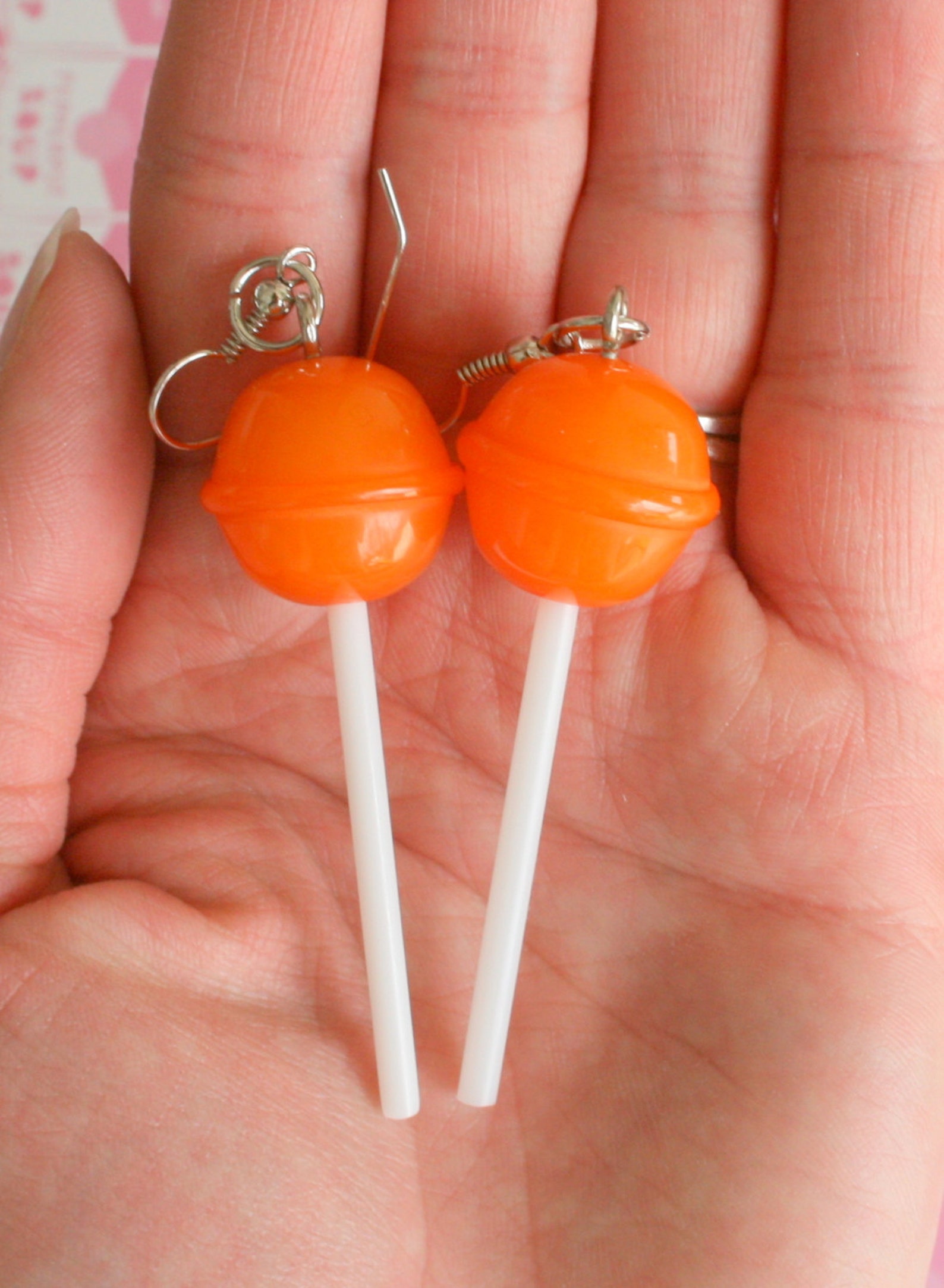 The LOLLIPOP Earrings...sucker. Retro. Charms Beads. Jewelry. - Etsy Israel