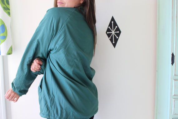 1990s RAD Hipster Jacket....green. bright. retro. geo… - Gem