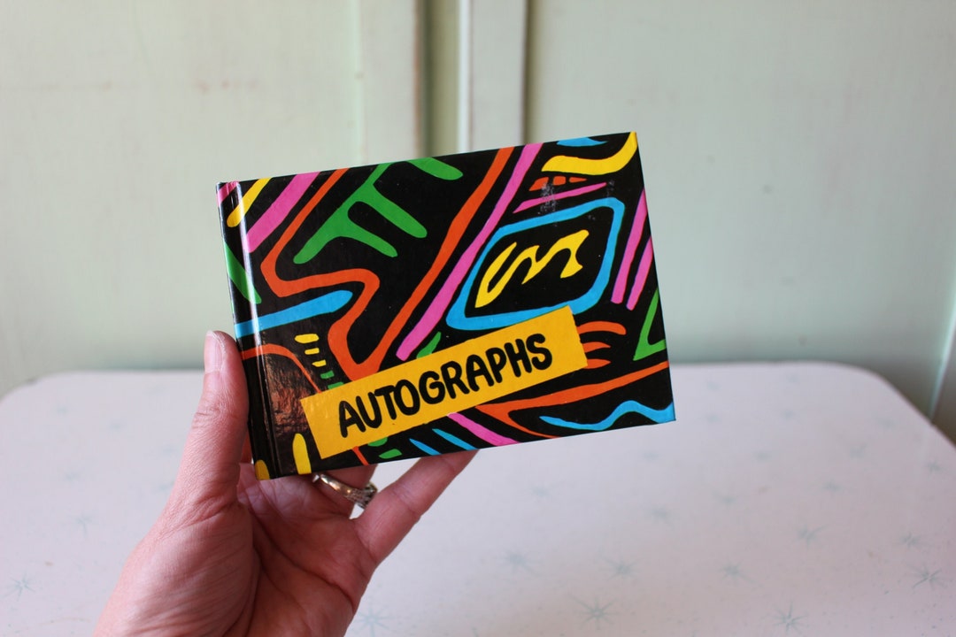 1980s 90s Rad Autograph Album Book......novelty. Retro Housewares. Gift ...