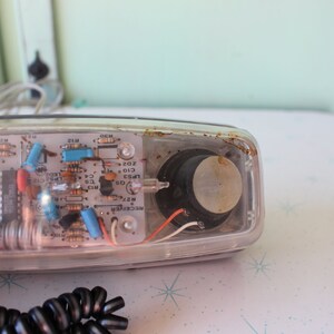 1980s CLEAR Telephone....retro. Mod. Diner. Rad. 80s Phone. Collectible ...