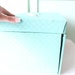 1970s MID CENTURY Atomic Blue Sewing Box.....threads. Sewing. Craft ...