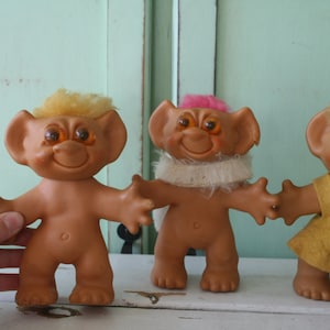 Vintage TROLLS Doll Set...doll. Collectible. Troll. 1980s. 1990s ...