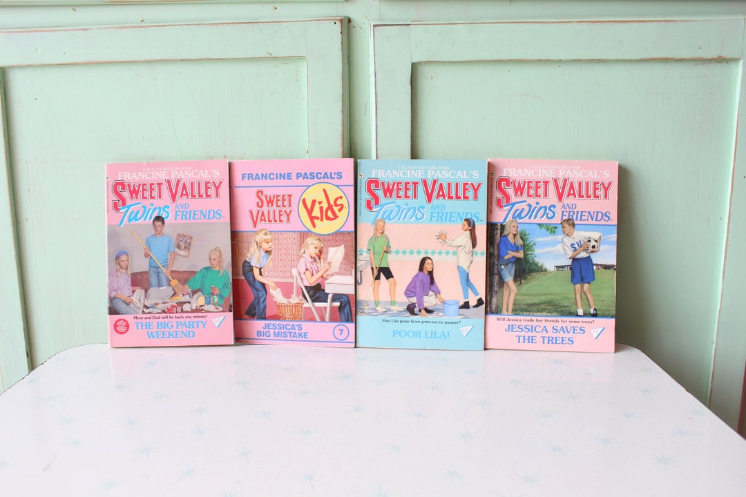 Vintage SWEET VALLEY Twins Book Set of 4......instant Collection. Sweet ...