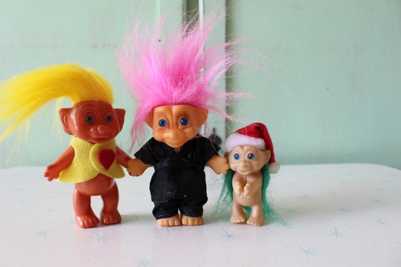8PCS Troll Dolls, 80s' PVC Vintage Trolls Lucky Doll Action, 46% OFF