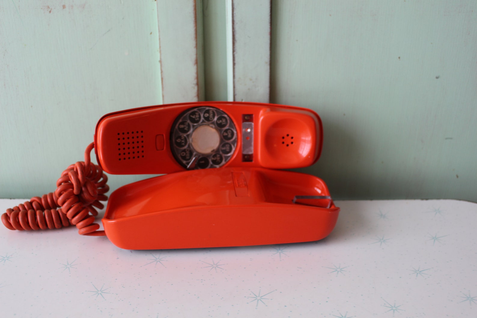ORANGE 1980s RETRO Telephone....atomic. Tangerine. Rad. 1990s - Etsy