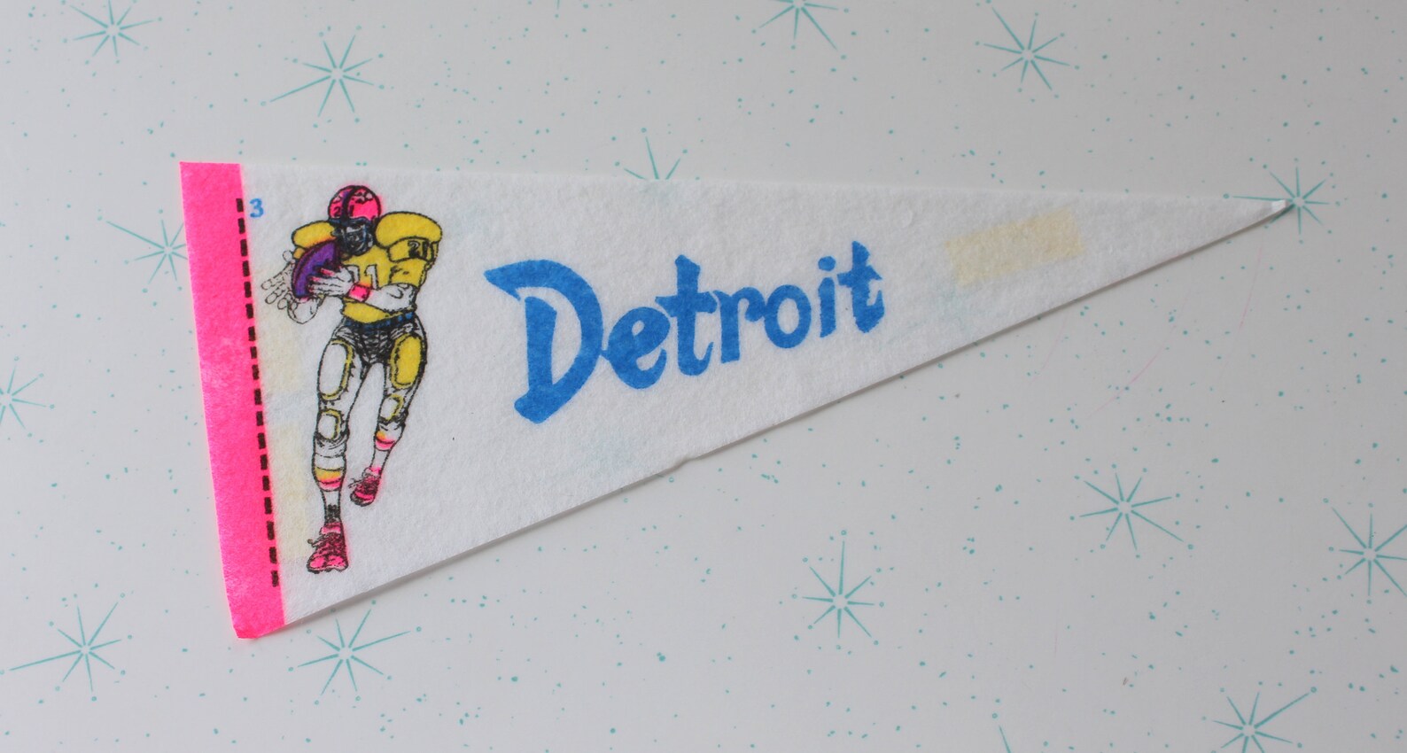 NOS Vintage DETROIT 1960s Pennant Flag.....university. - Etsy
