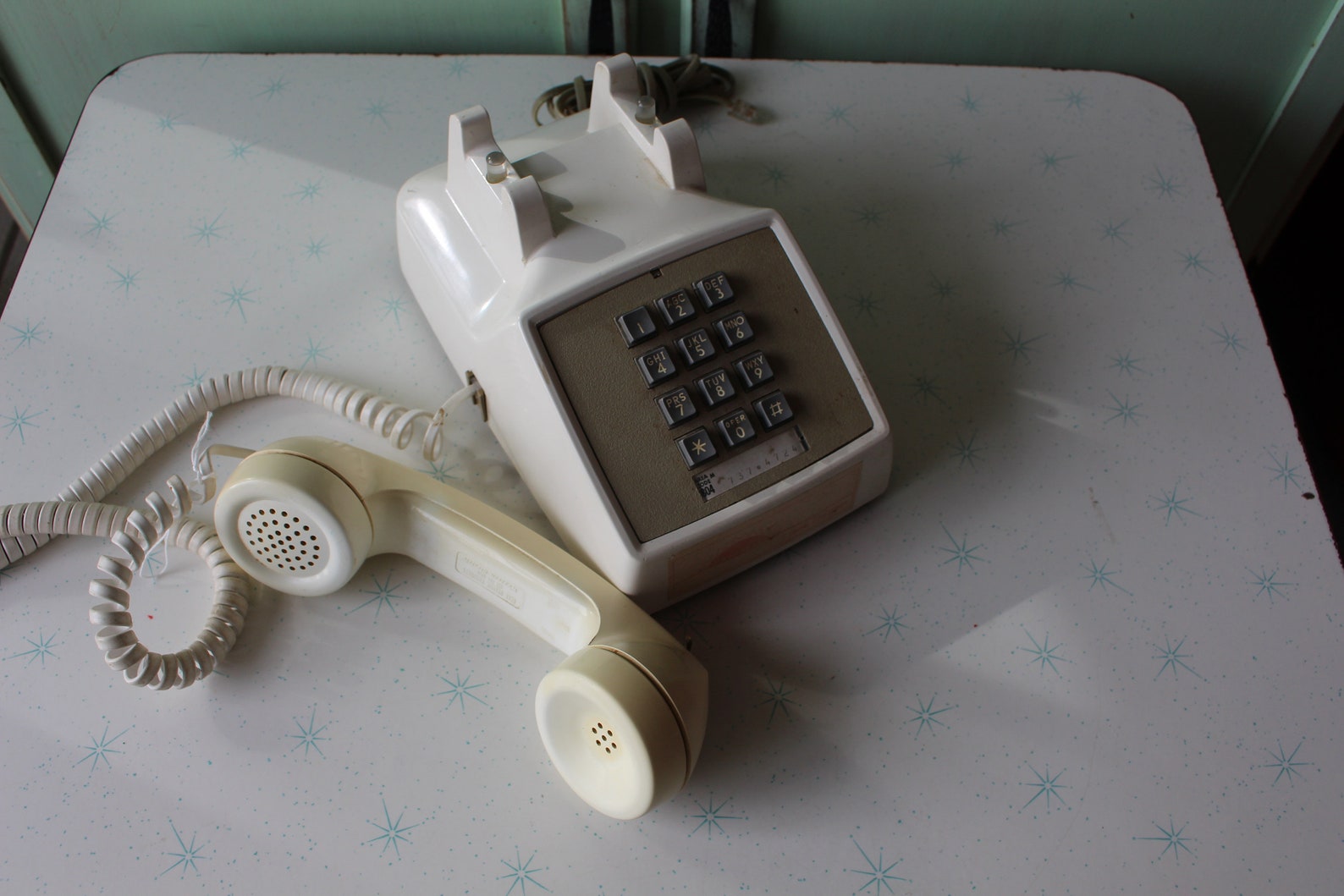 1960s 1970s White Rotary TELEPHONE....retro. diner. rad. 1960s | Etsy
