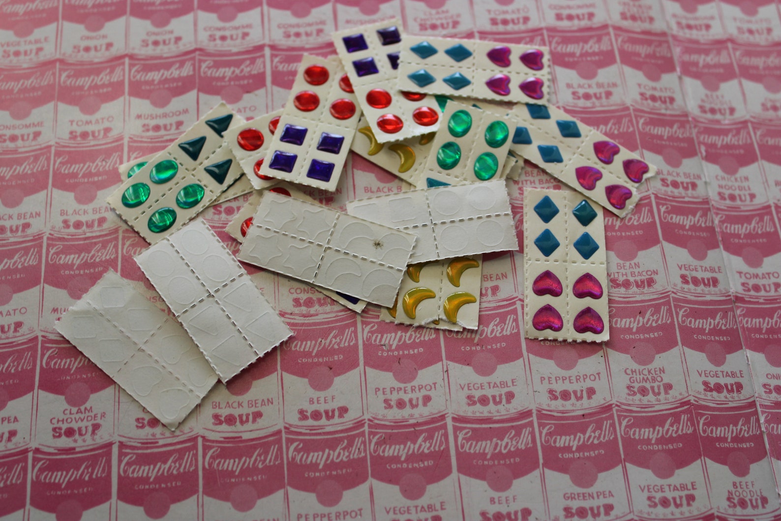 Vintage 80s Stick-on Gem Earrings Lot: Retro Bling Party Favors - Etsy