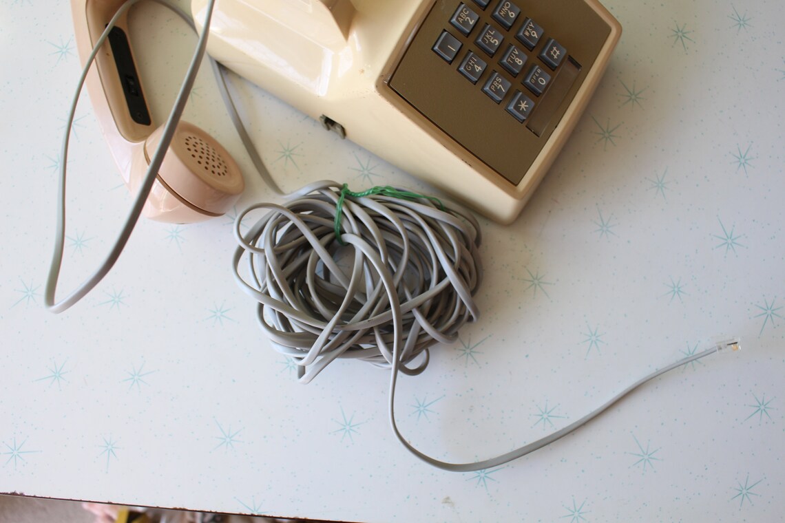 1960s 1970s Beige Cream Rotary Telephone....retro. Diner. Rad. - Etsy