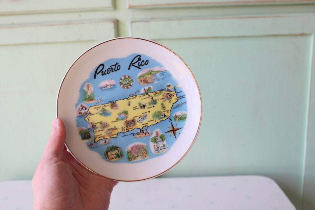 Vintage Puerto Rico Collectible Decorative Plate.....retro Housewares ...