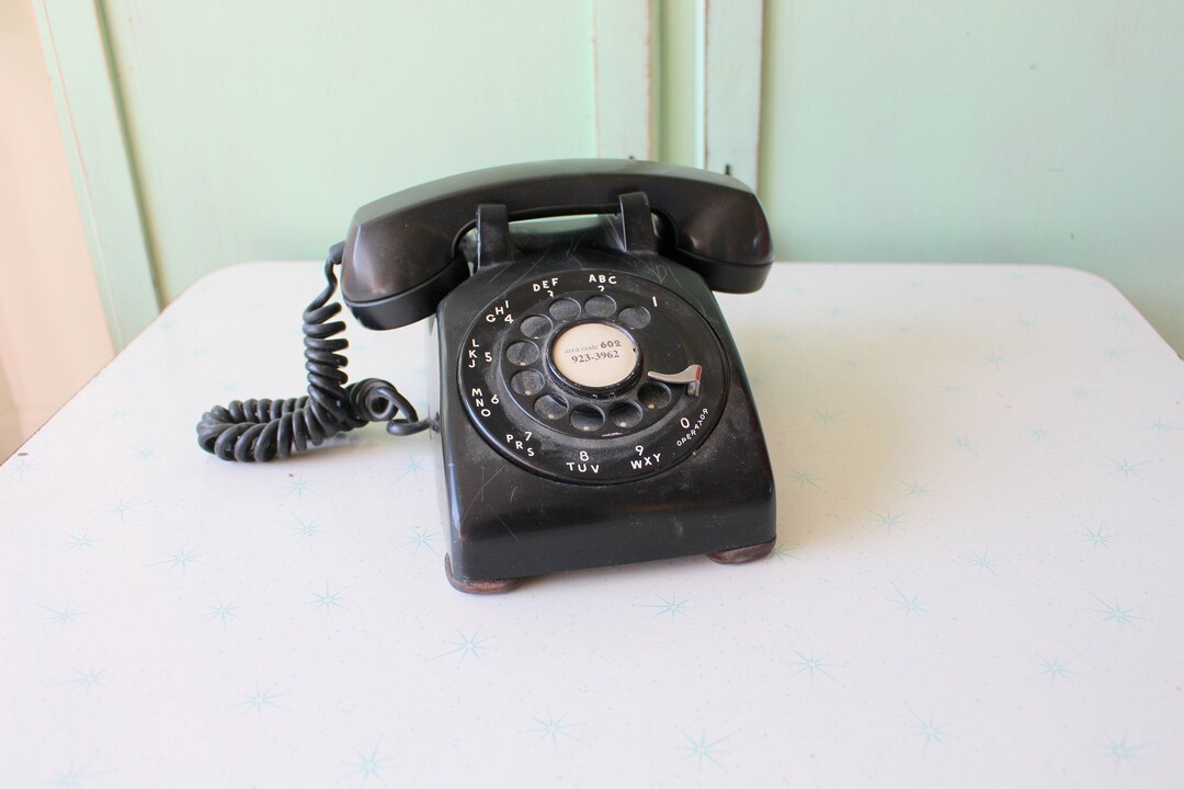 1960s 1970s BLACK Telephone.....retro. Diner. Rad. 1960s Phone ...